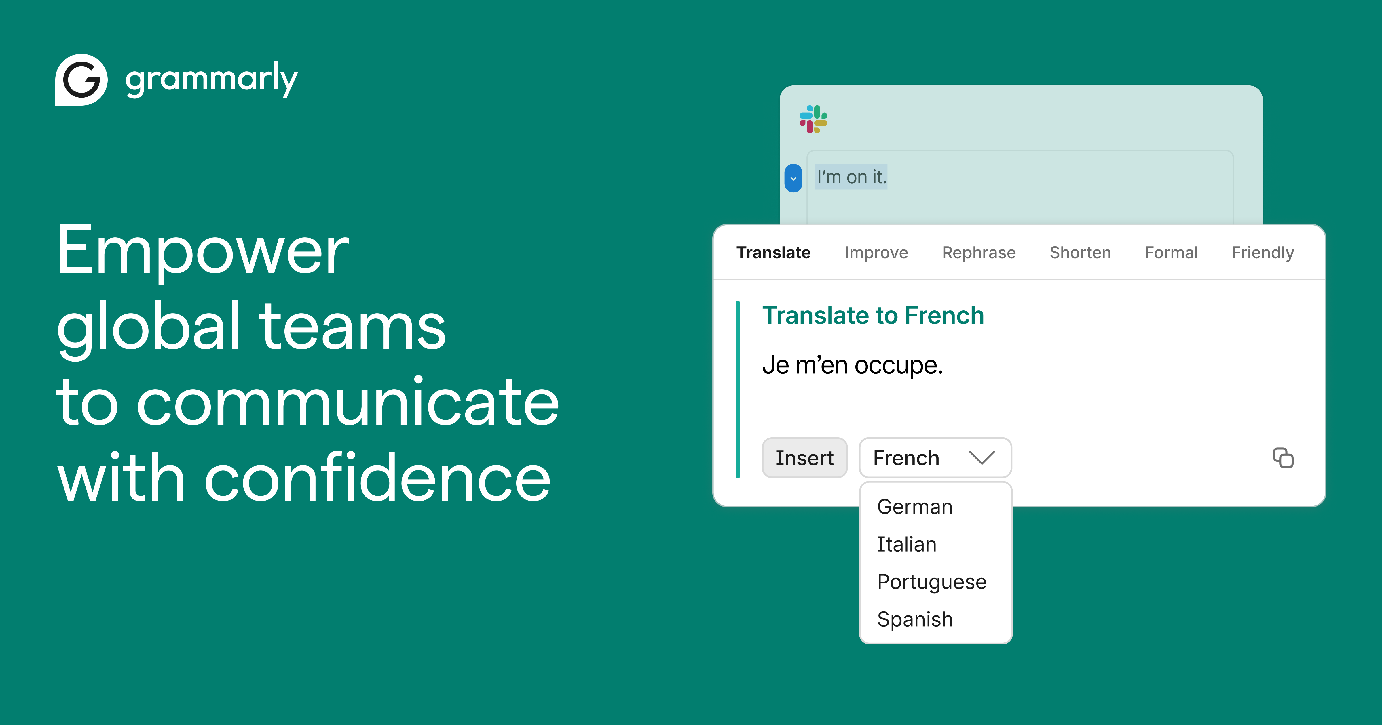 Multilingual Writing Support for Global Teams