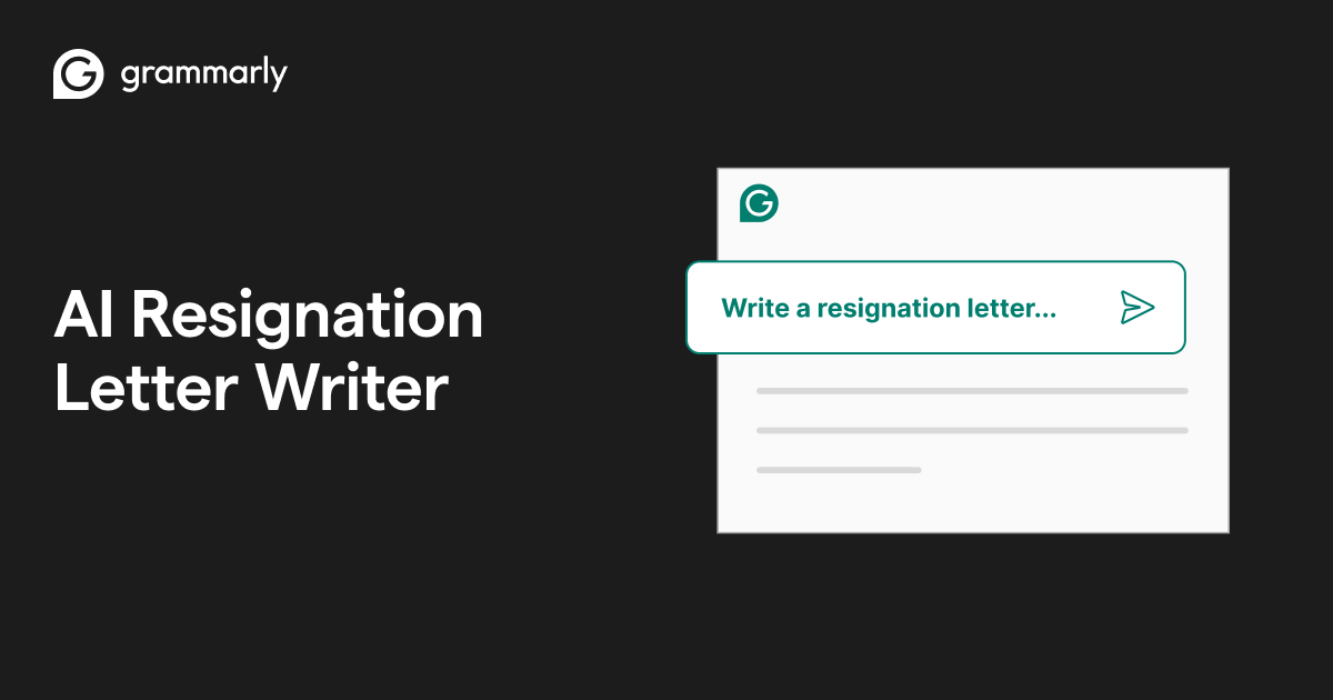 AI Resignation Letter Writer