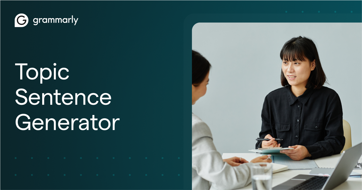 Free AI Topic Sentence Generator | Write Topic Sentences Instantly