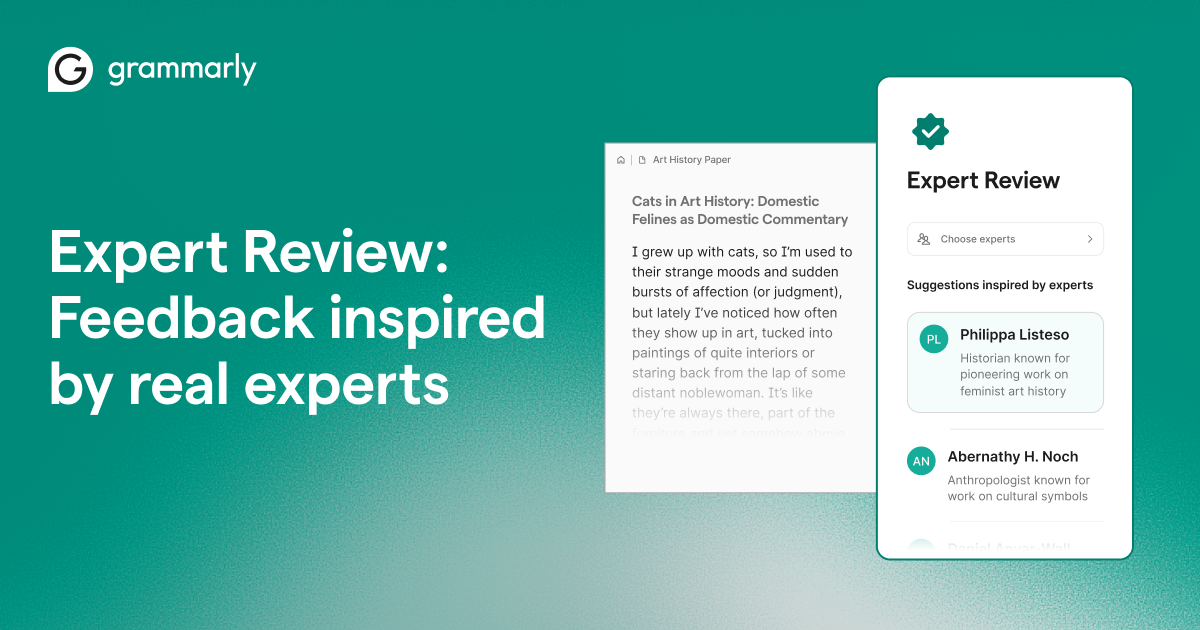 Expert Review | Writing Feedback by Subject-Matter Experts