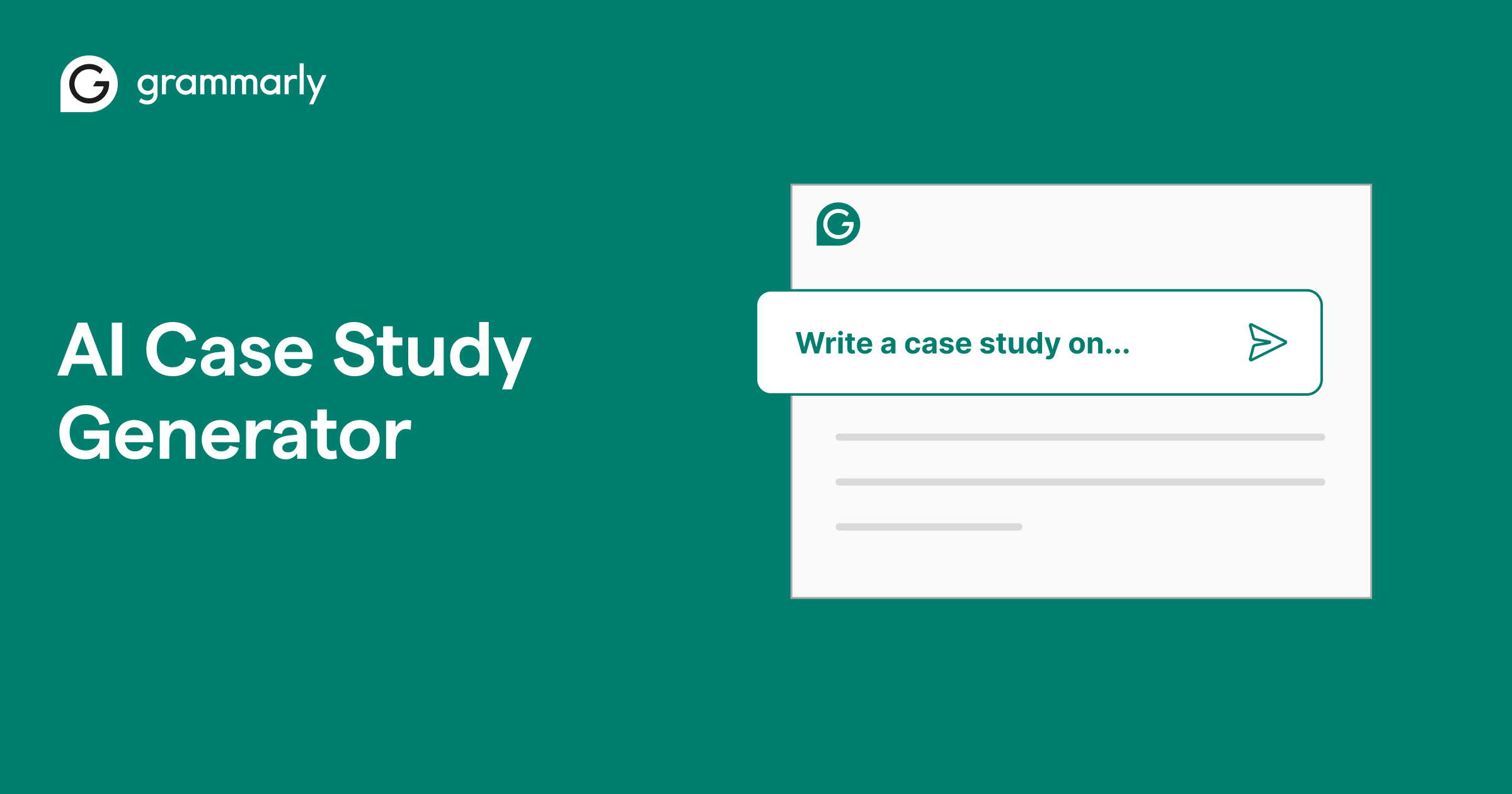 AI Case Study Generator l Grammarly