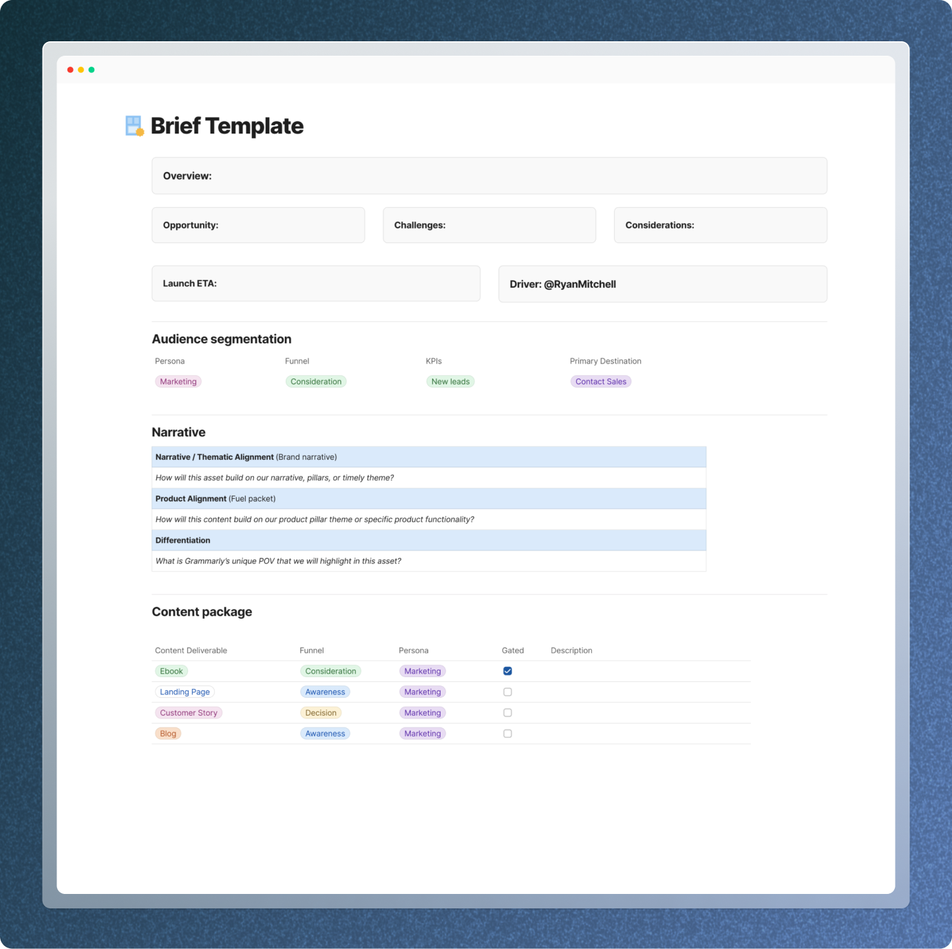 Marketing Team Hub | Centralize Your Workflow