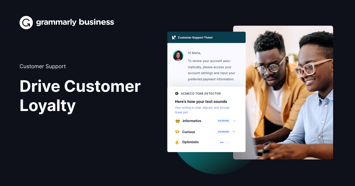 Grammarly Business for Customer Experience Teams